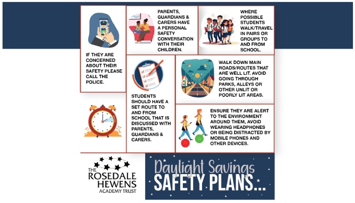 The Rosedale Hewens Academy Trust - Daylight Savings Safety Plans
